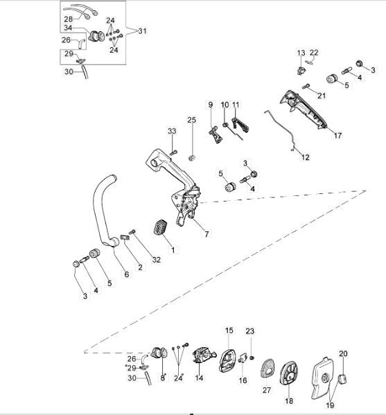 N°14 Carburateur 2318895CR oleo mac 925