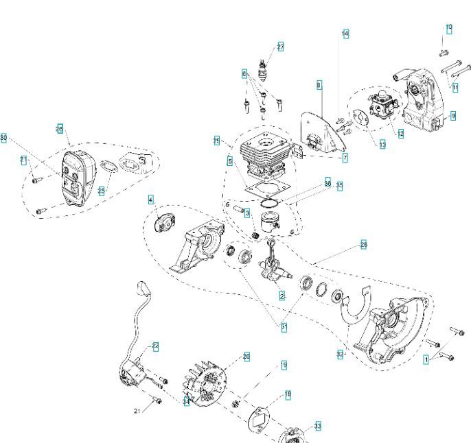 Carburateur Husqvarna 325L 545008097